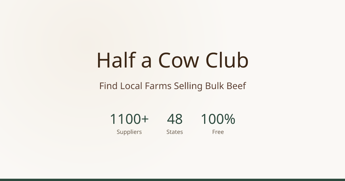Half a Cow Club - Find Local Farms Selling Bulk Beef Near You